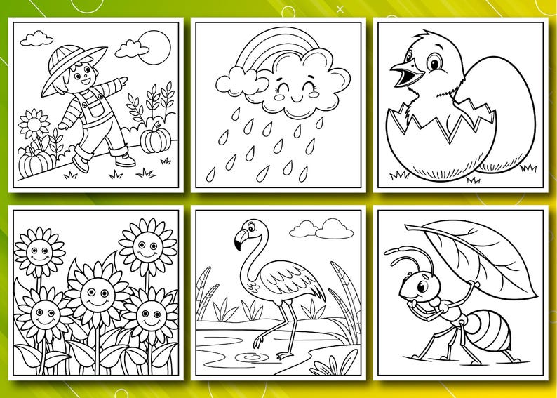 95 Spring Coloring Pages PDF Fun Relaxing Printable Designs for Kids ...
