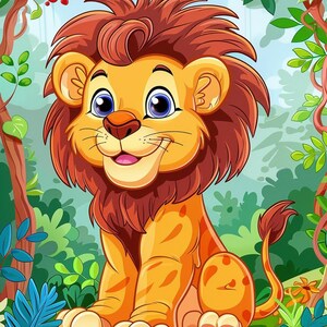100 Lion Coloring Pages for Kids | Explore the Wild Jungle | Fun ...