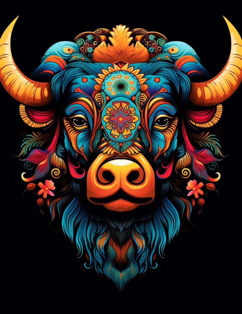 120 Bull Mandala Coloring Pages, Intricate Designs for Relaxation ...