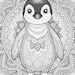 28 Penguin Mandala Coloring Pages PDF for Stress Relief, Relaxation ...