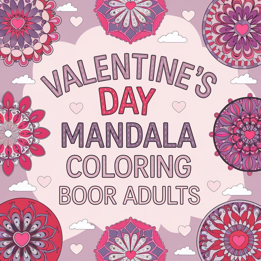 75 Valentine's Day Mandala Coloring Pages PDF - Intricate Designs for ...