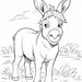 90 Donkey Coloring Pages in PDF Format for Kids – Fun, Creative, and ...
