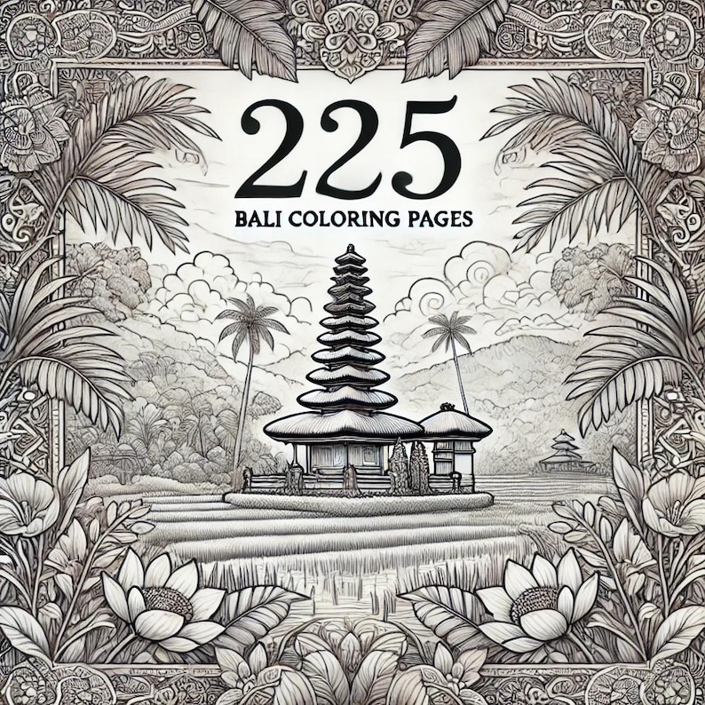 225 Bali Scenery Coloring Pages PDF – Stunning Bali Landscapes ...