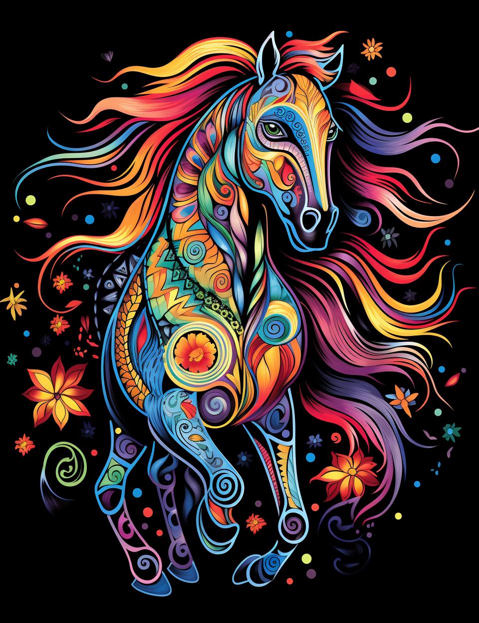 60 Horse Mandala Coloring Pages - Beautiful, Relaxing Horse Art Designs ...