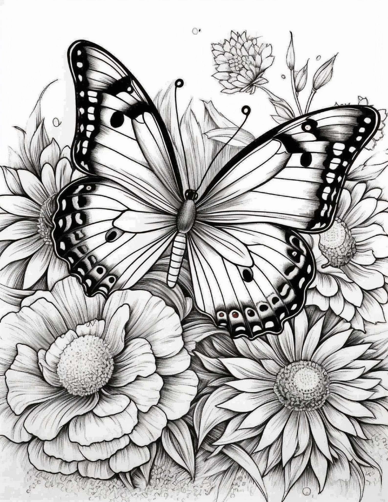 20 Butterfly Coloring Pages for Kids | Fun & Creative Activity ...