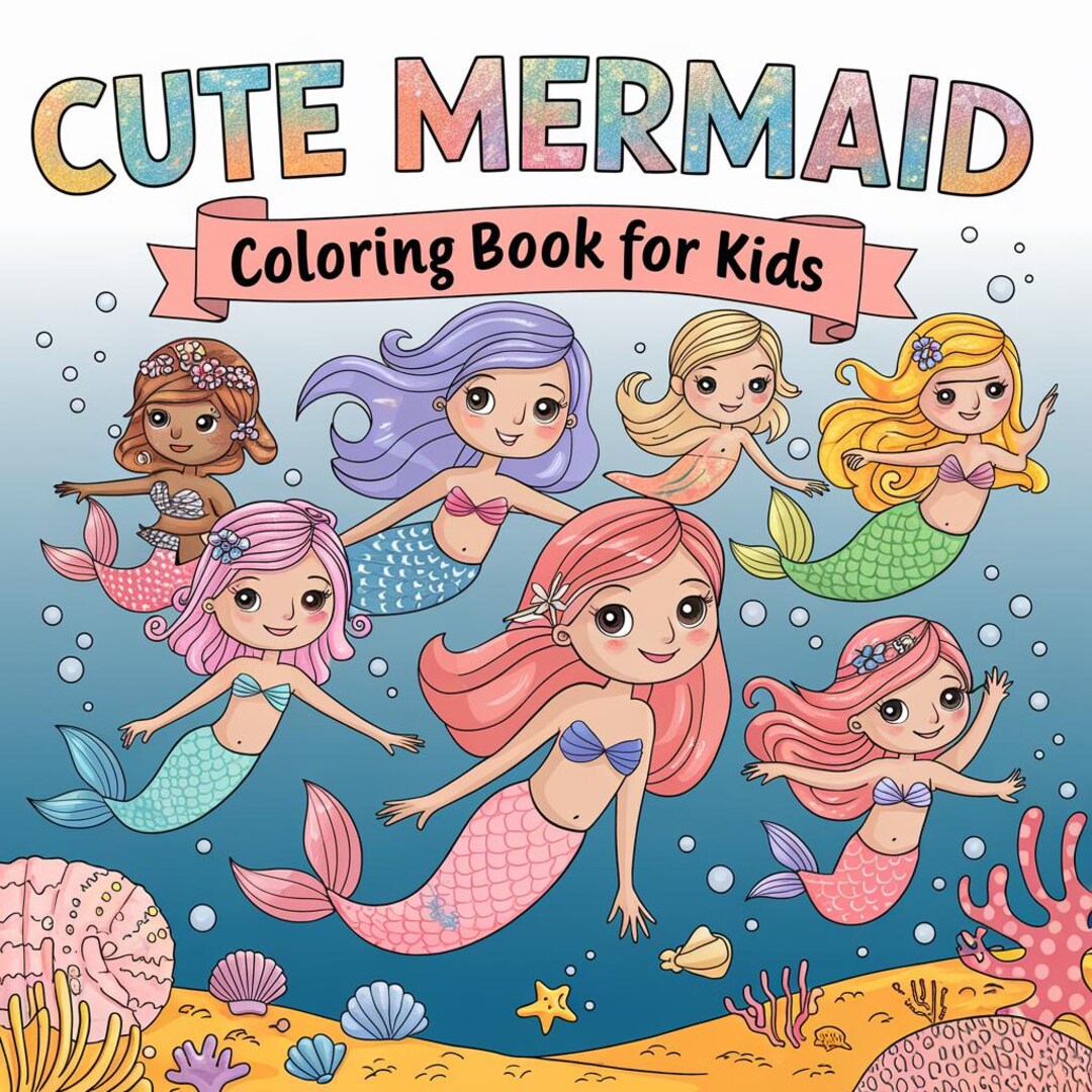 110 Mermaid Coloring Pages - Fun Printable PDF for Kids and Girls ...