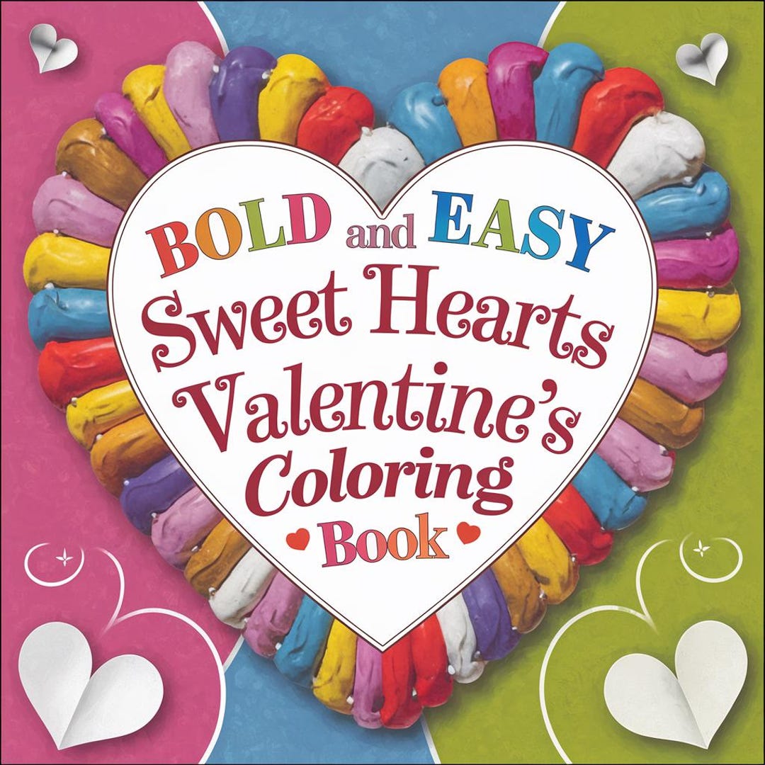 100 Sweet Hearts Valentine’s Day Coloring Pages for Adults & Kids ...