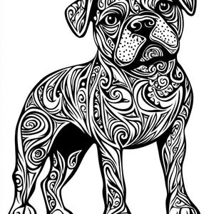 30 Dog Mandala Coloring Pages - Relaxing Printable Designs for Adults ...