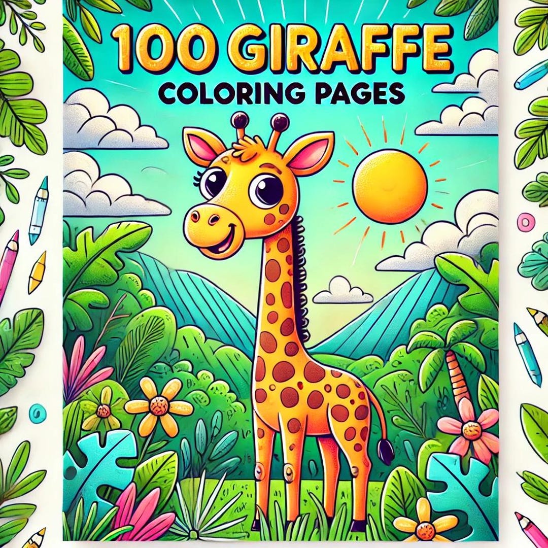 100 Giraffe Coloring Pages - Fun and Playful Designs for All Ages ...