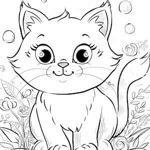 109 Kitten Coloring Pages PDF | 100+ Adorable Kitty Cat Designs | Fun ...