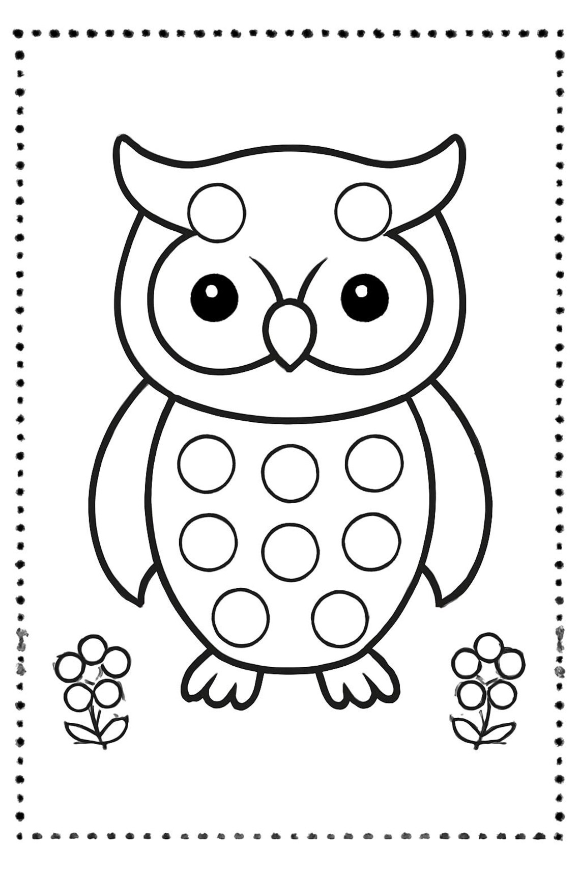 Forest Animals Dot Marker Coloring Pages | 24 Pages Printable Workbook ...