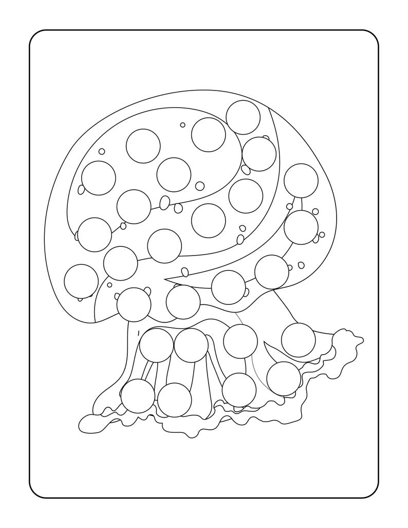 30 Jellyfish Dot Marker Coloring Pages | Ocean Dot Art for Kids ...