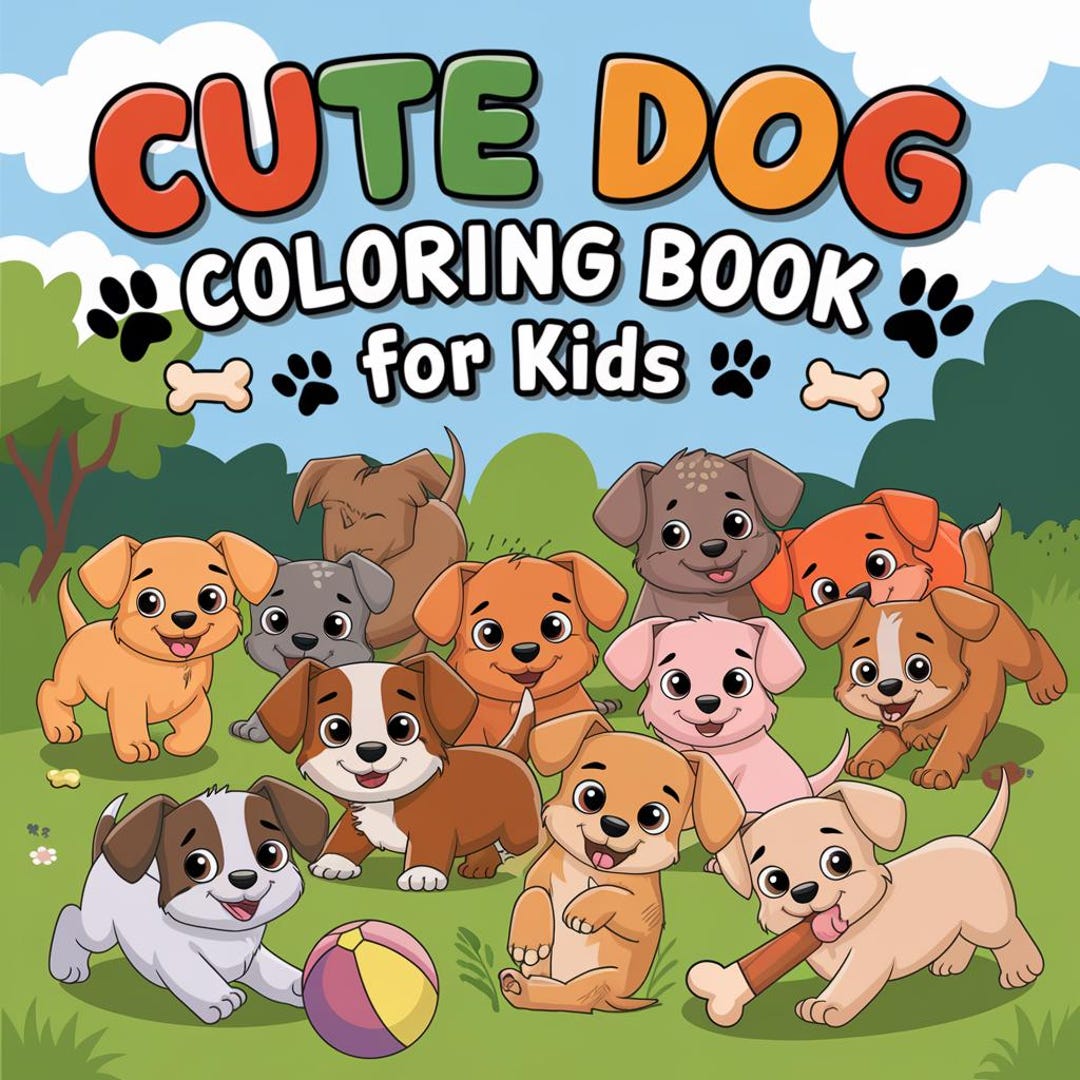 110 Puppy Dog Coloring Pages - Adorable Printable PDF for Kids and ...