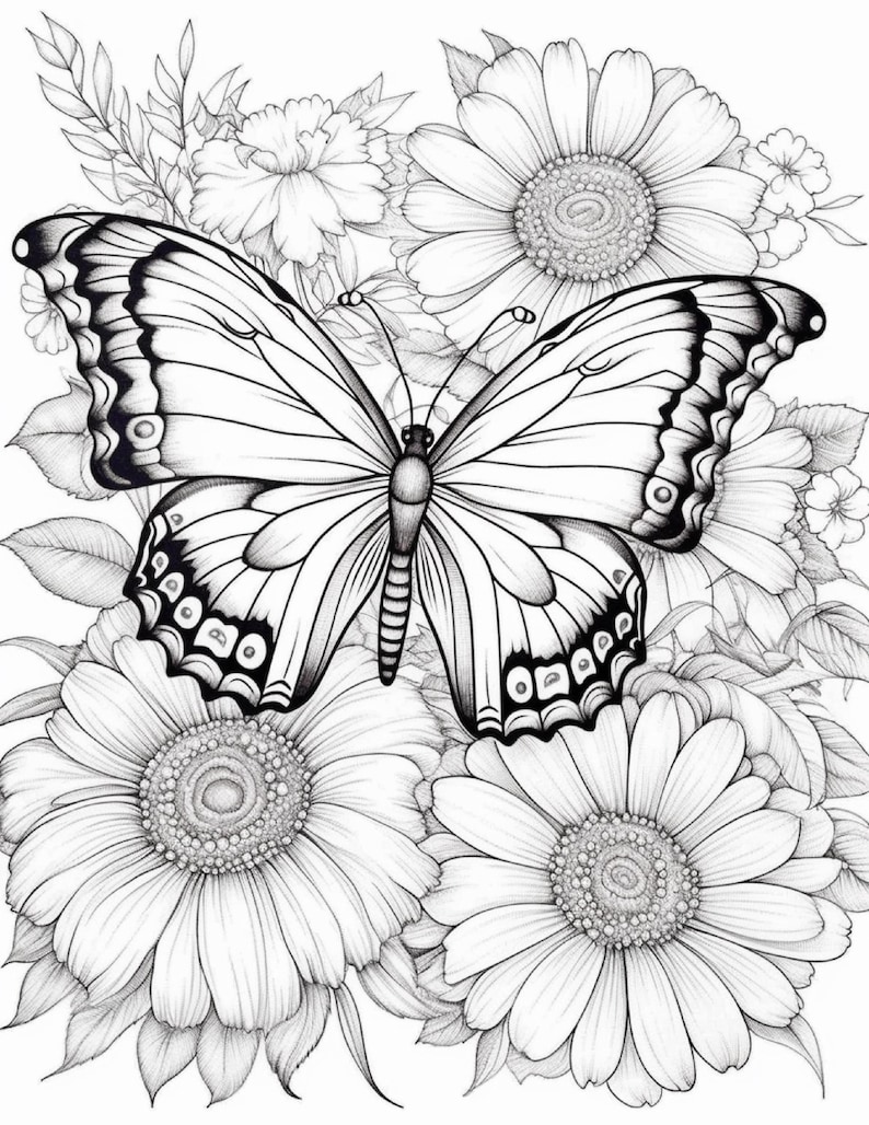 20 Butterfly Coloring Pages for Kids | Fun & Creative Activity ...