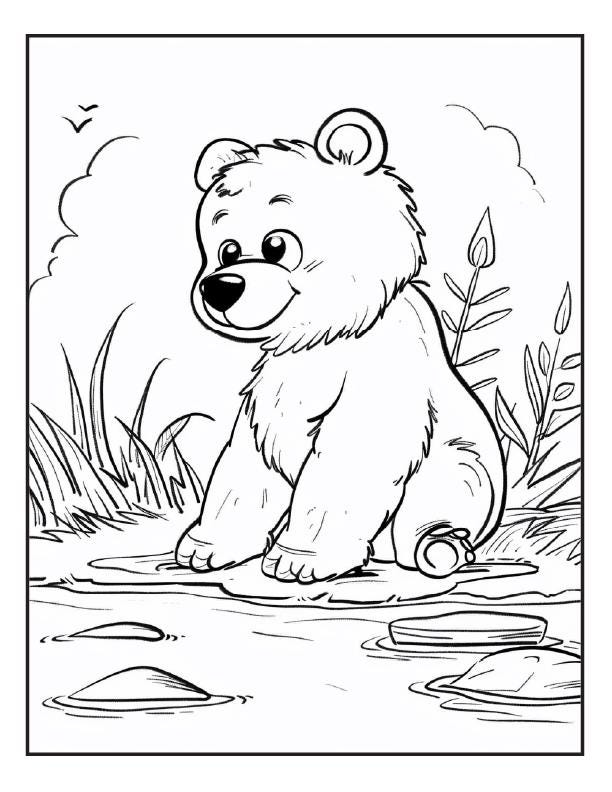100 Bear Coloring Pages for Kids – High-quality Printable Designs ...