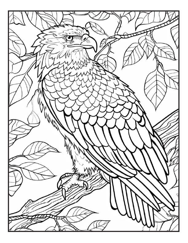100 Eagle Coloring Pages Stunning Detailed Designs of Majestic Eagles ...