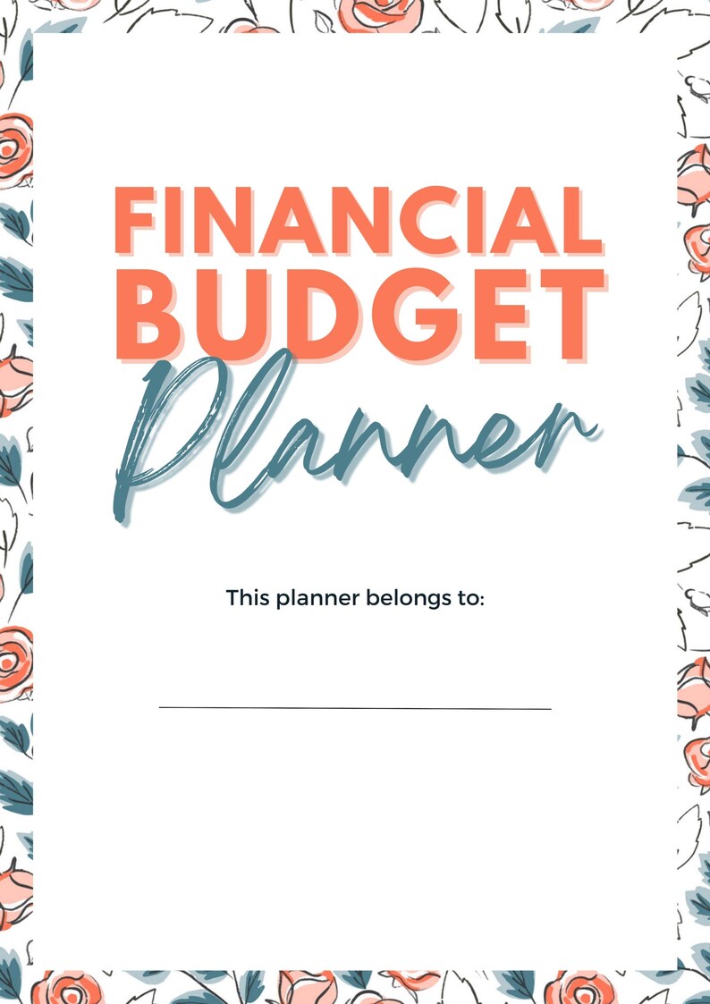 Annual Financial Budget Spreadsheet - 56-page Digital PDF for Personal ...