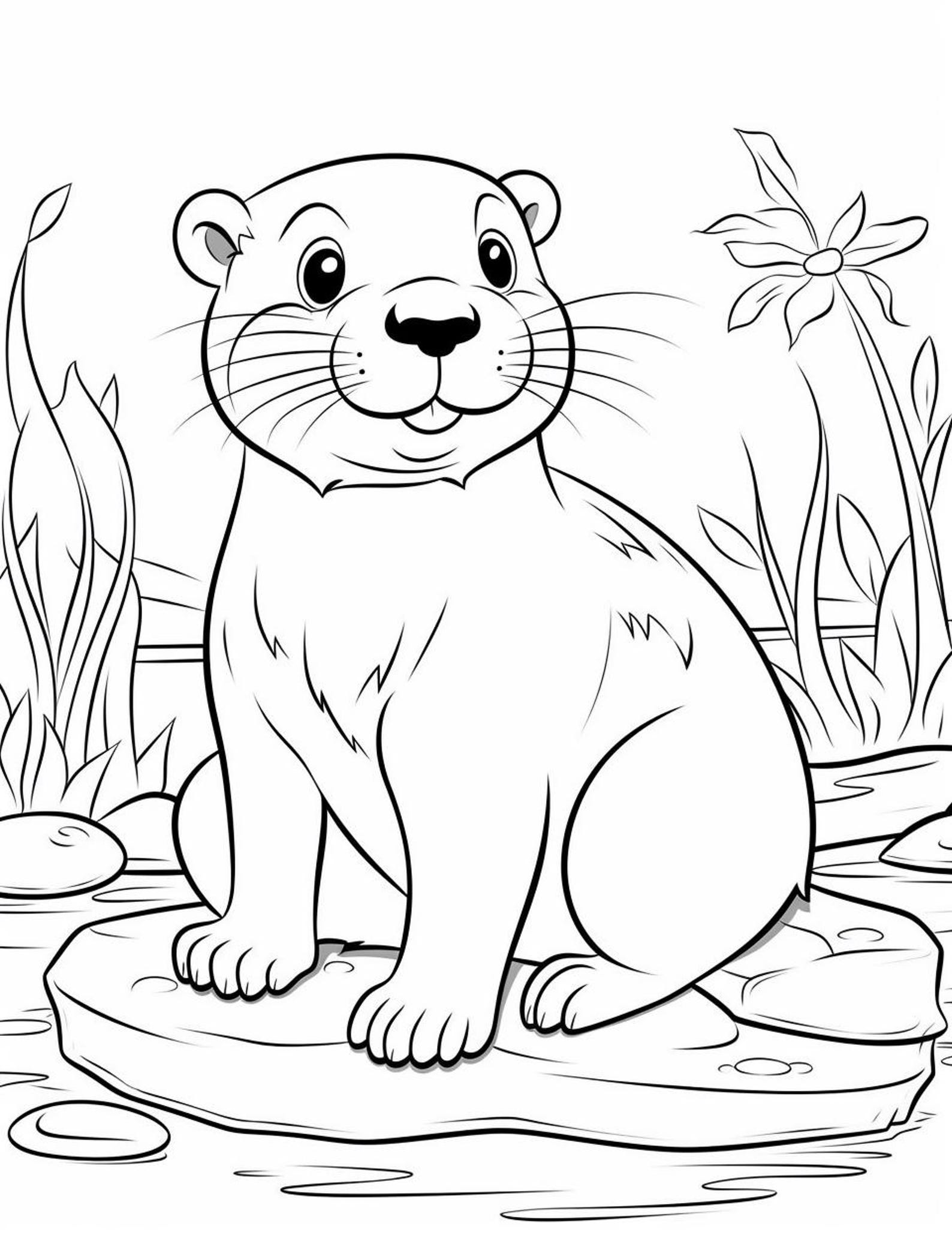 50 Cute River Coloring Pages PDF, Printable River Scenes, Nature ...
