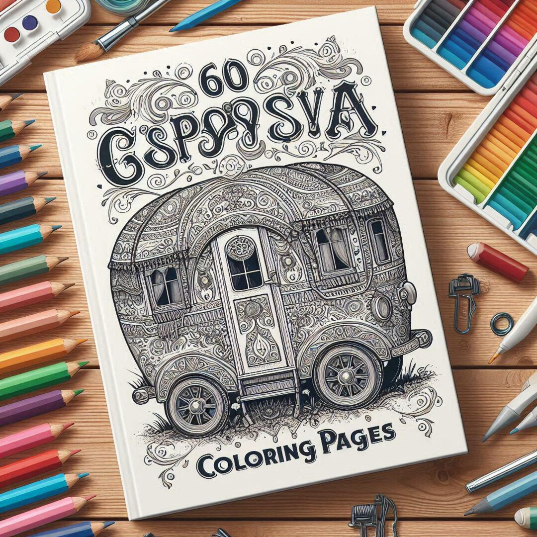 60 Gypsy Caravan Coloring Pages – Unique Printable Designs for Adults ...