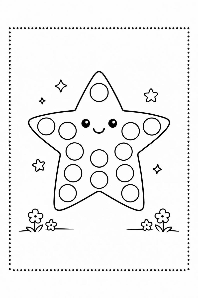 Dot Marker Coloring Pages – Spaceships Printable, 24 Space Dot Art ...