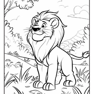 100 Lion Coloring Pages for Kids | Explore the Wild Jungle | Fun ...