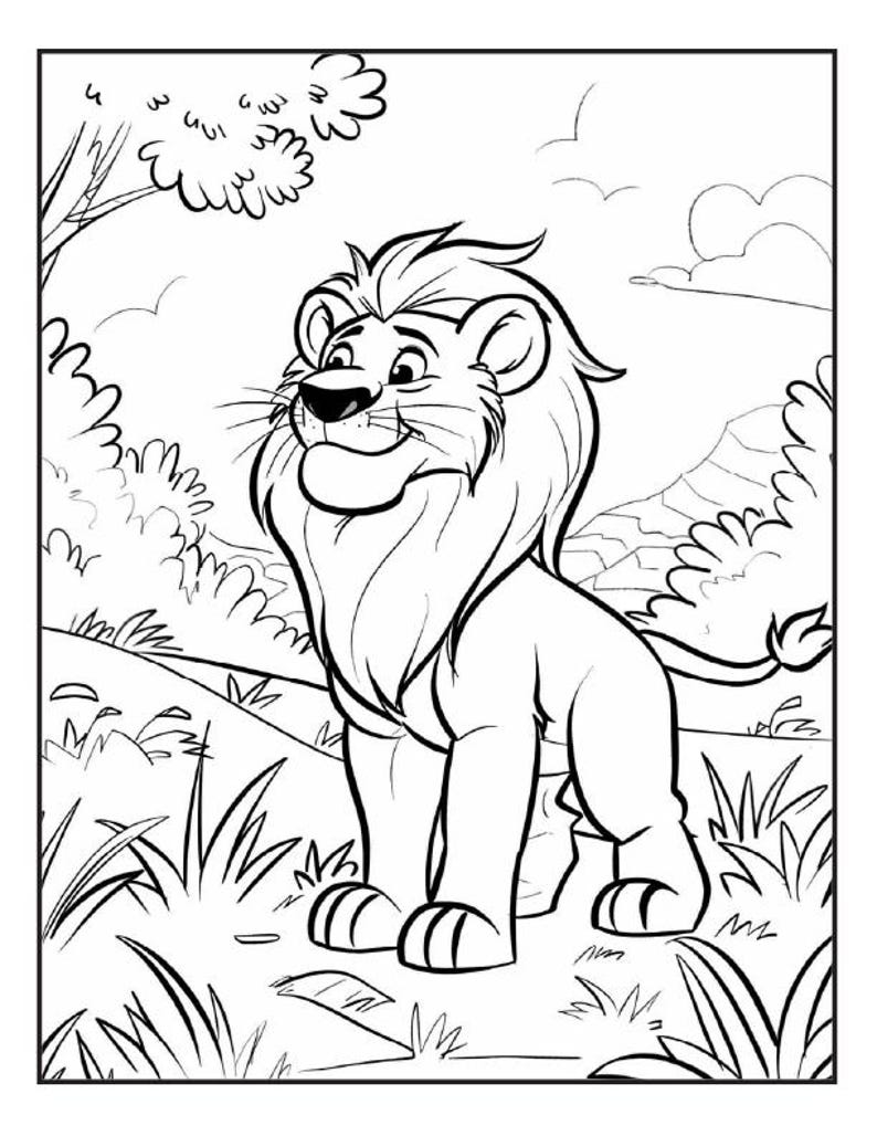 100 Lion Coloring Pages for Kids | Explore the Wild Jungle | Fun ...