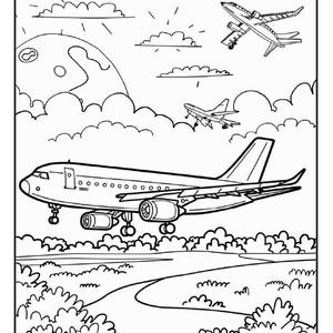 100 Airplane Coloring Pages for Kids – High-quality Printable Designs ...