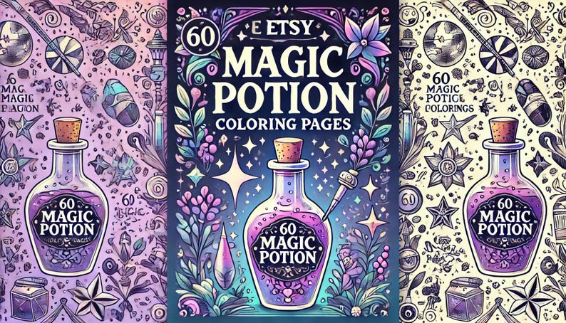 60 Magic Potion Coloring Pages: Enchanting Printable PDF With Whimsical ...