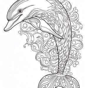 100 Dolphin Mandala Coloring Pages PDF, Beautiful and Relaxing Designs ...