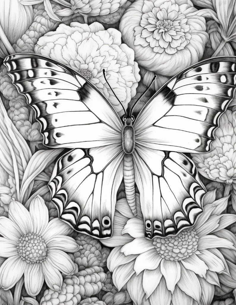 20 Butterfly Coloring Pages for Kids | Fun & Creative Activity ...