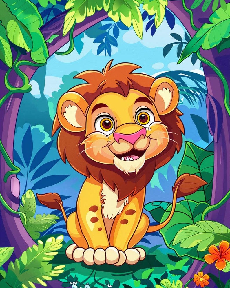 100 Lion Coloring Pages for Kids | Explore the Wild Jungle | Fun ...