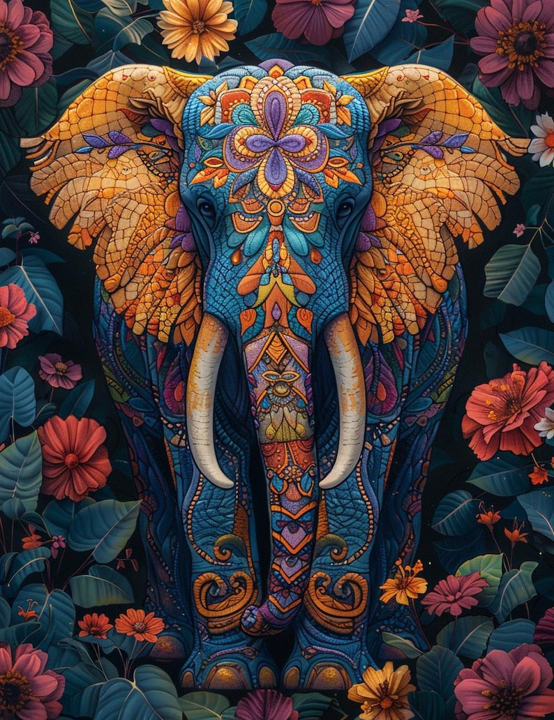 80 Elephant Mandala Coloring Pages PDF, Intricate and Relaxing Designs ...