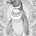28 Penguin Mandala Coloring Pages PDF for Stress Relief, Relaxation ...