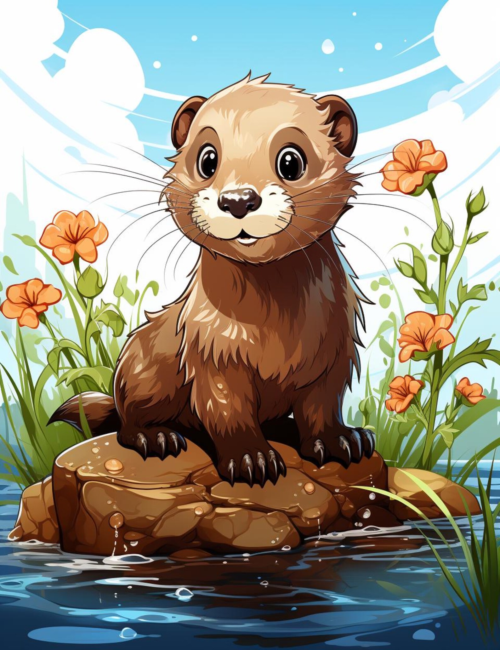 50 Cute River Coloring Pages PDF, Printable River Scenes, Nature ...