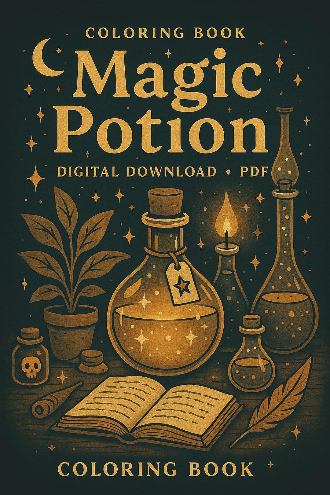 60 Magic Potion Coloring Pages: Enchanting Printable PDF With Whimsical ...