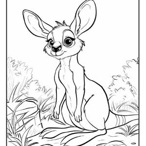 100 Baby Kangaroo Coloring Pages in PDF Format for Kids – Fun, Creative ...