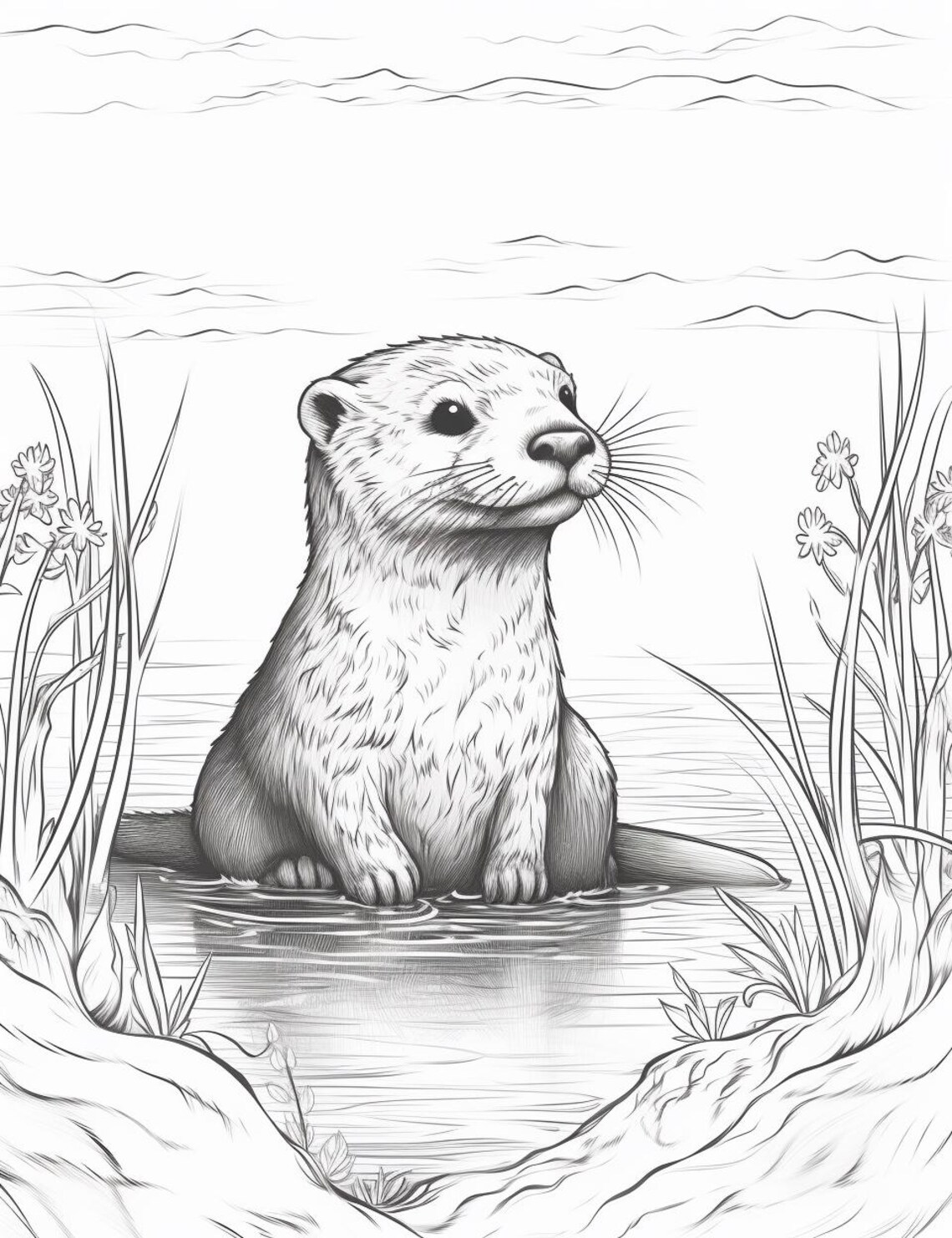 50 Cute River Coloring Pages PDF, Printable River Scenes, Nature ...
