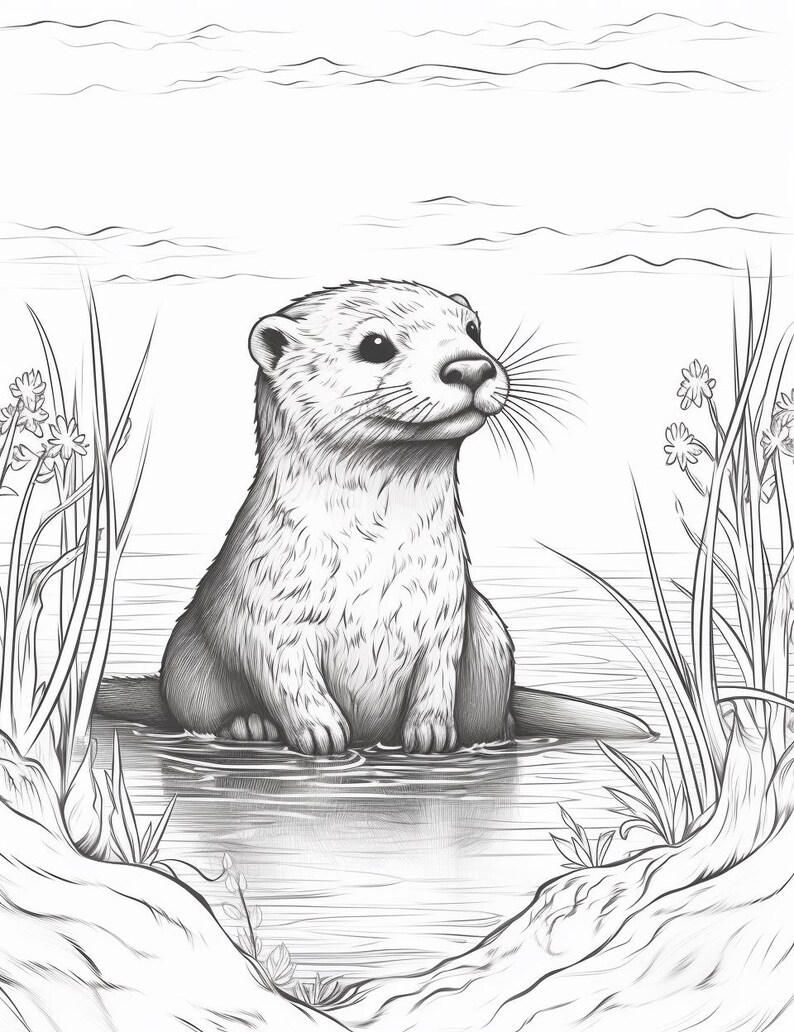 50 Cute River Coloring Pages PDF, Printable River Scenes, Nature ...