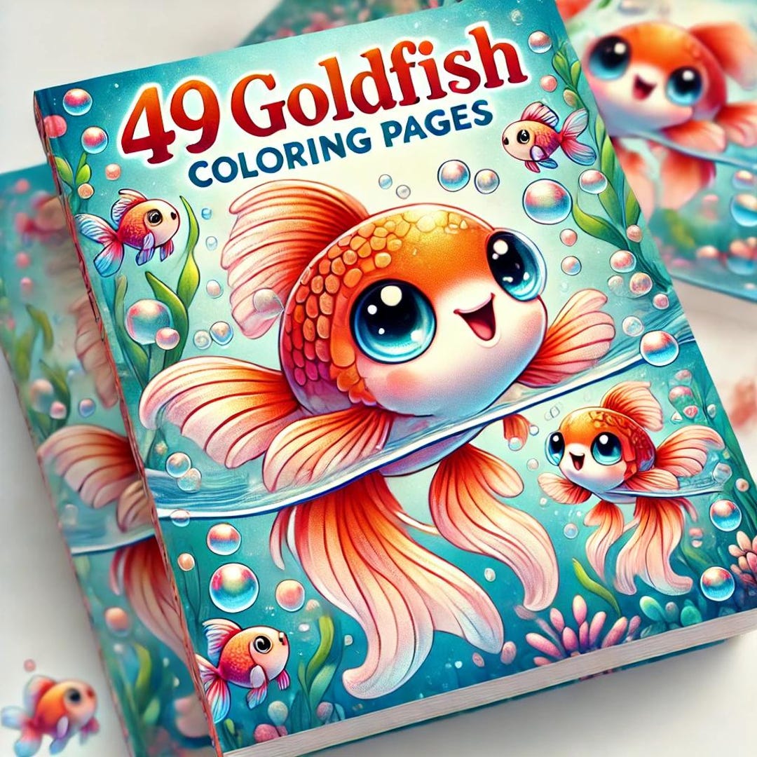 49 Goldfish Coloring Pages Printable in PDF for Kids, Fun Goldfish ...