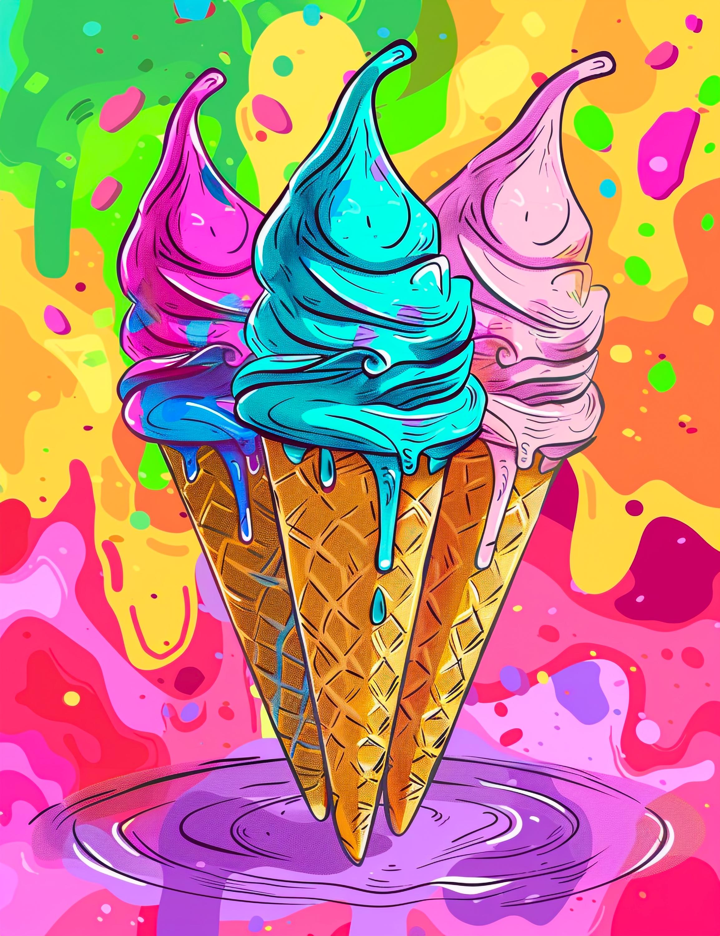 75 Ice Cream Coloring Pages for Adults – Printable PDF With High ...