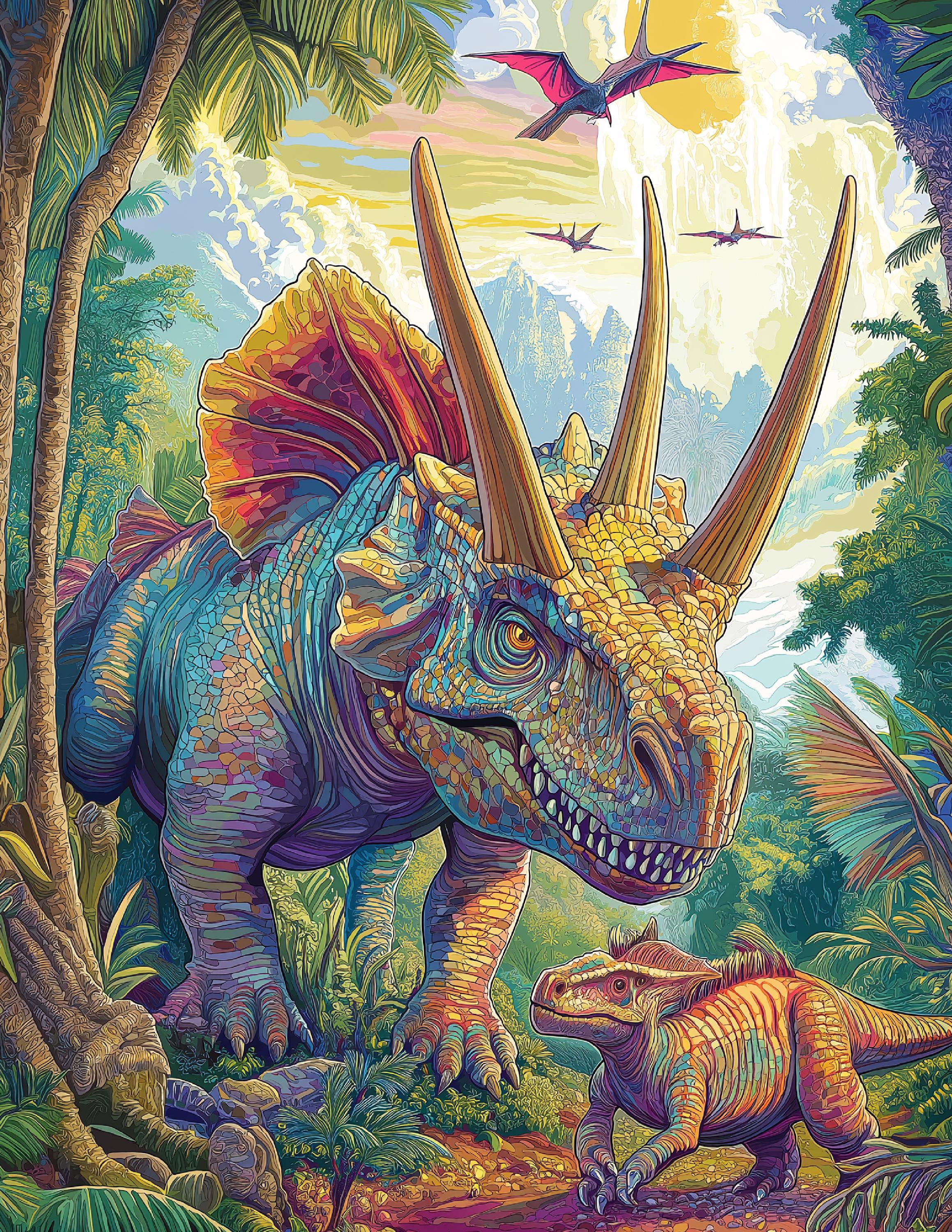 Printable Dinosaur Coloring Pages, Instant Download, 60 Dinosaur ...