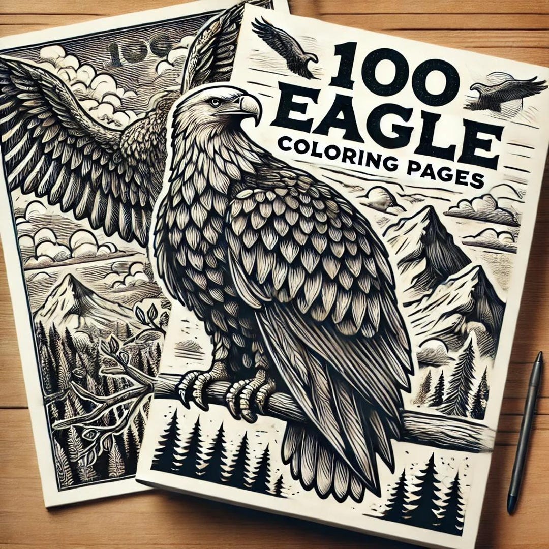 100 Eagle Coloring Pages Stunning Detailed Designs of Majestic Eagles ...