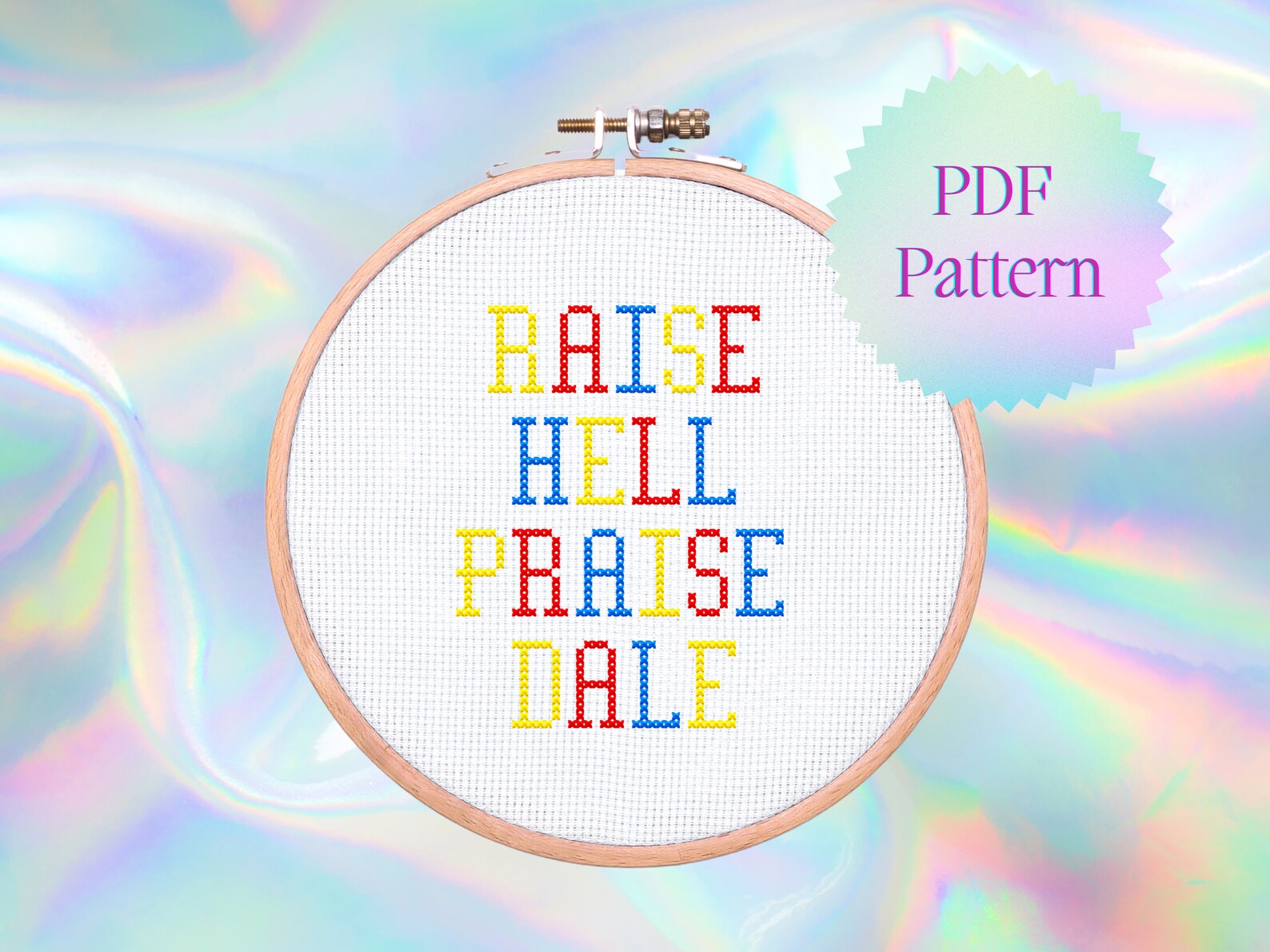 Raise Hell Praise Dale Cross Stitch Pattern: NASCAR Intimidator (PDF ...