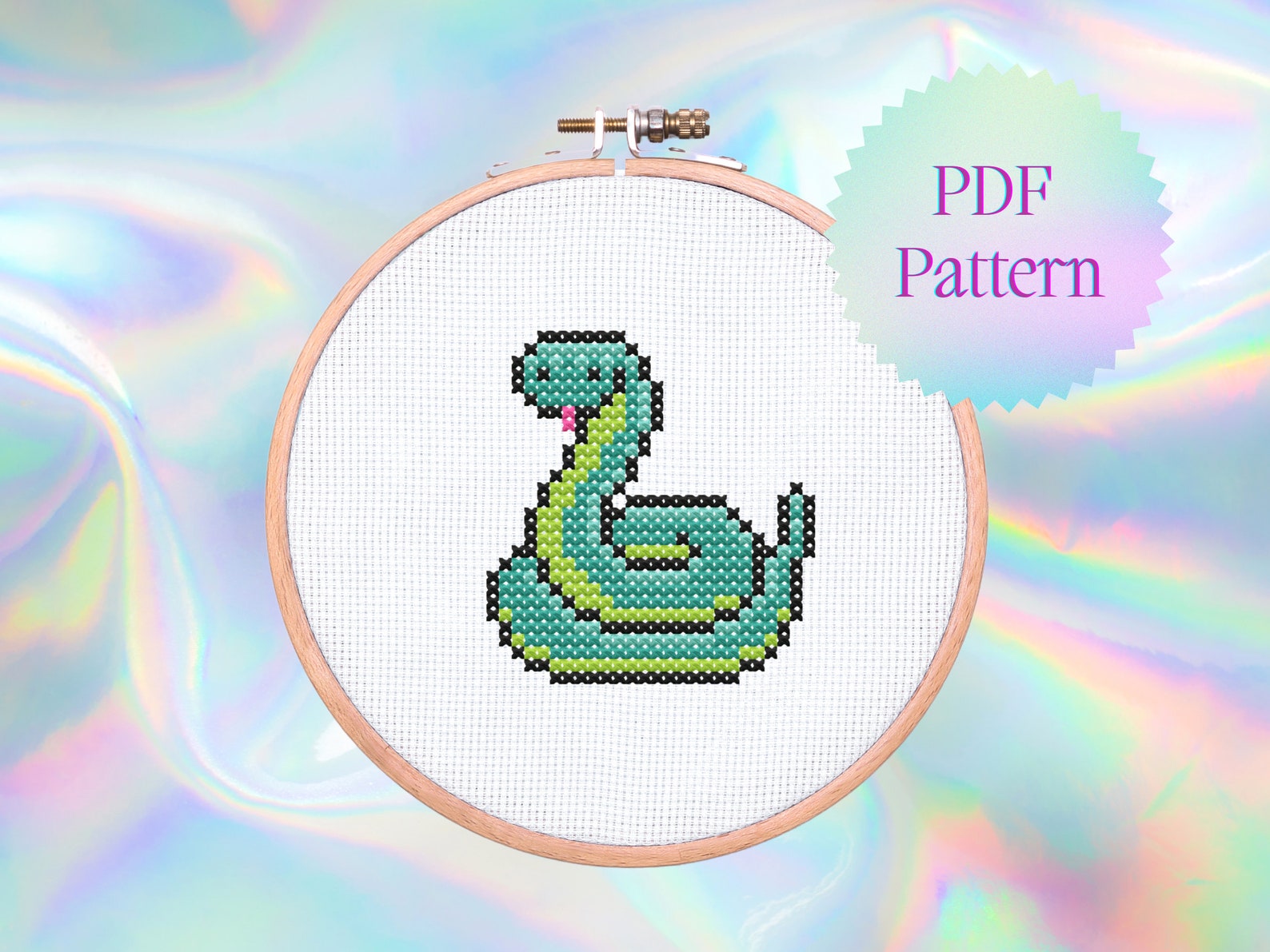 Sweet Snake Cross Stitch Pattern Instant Download Animal Cross Stitch ...