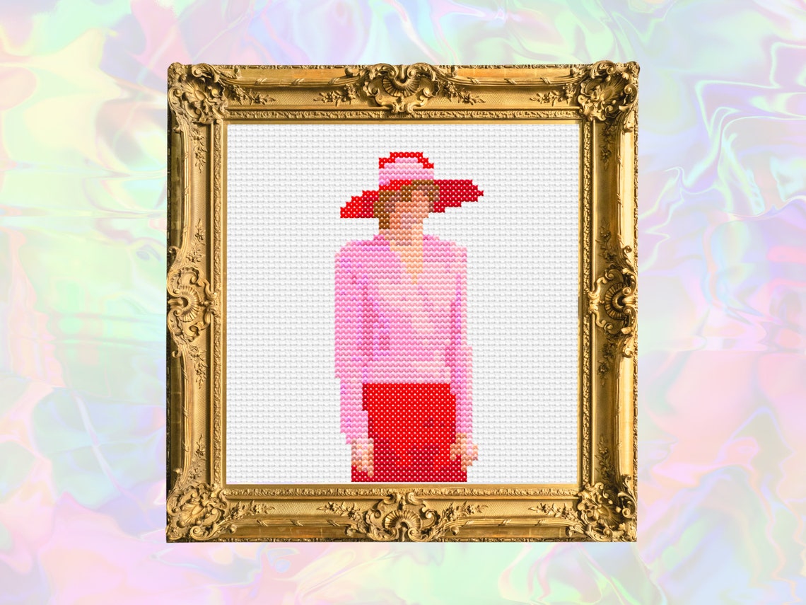 Princess Diana Cross Stitch Pattern: Royal Family Portrait (instant ...