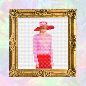 Princess Diana Cross Stitch Pattern: Royal Family Portrait (instant ...