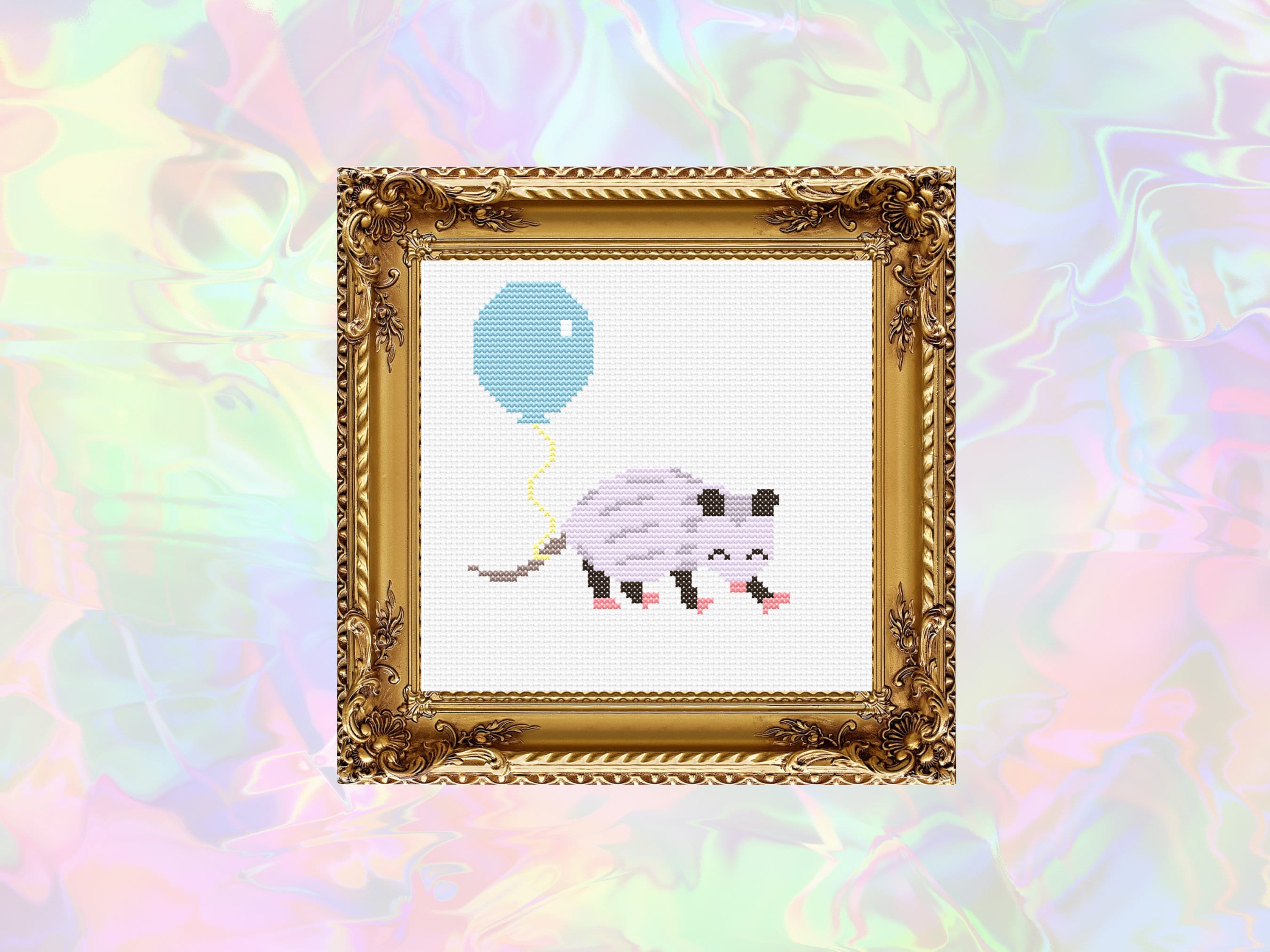 Party Possum Cross Stitch Pattern | Instant Download | Cute Possum ...