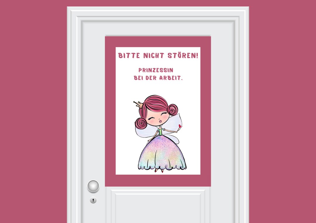 Do Not Disturb Princess at Work - Etsy