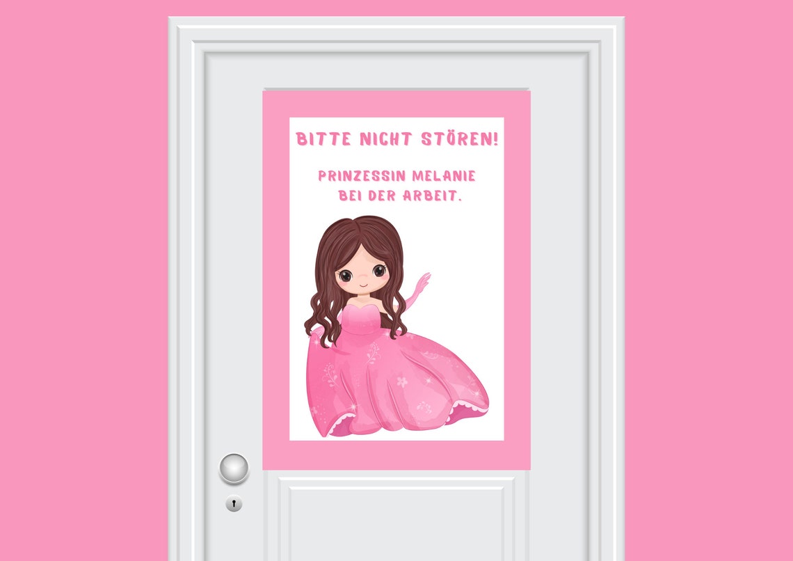 Do Not Disturb Princess at Work - Etsy