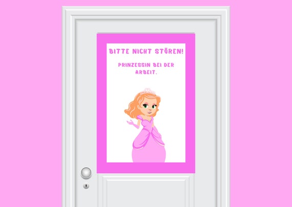 Please Do Not Disturb Princess at Work - Etsy